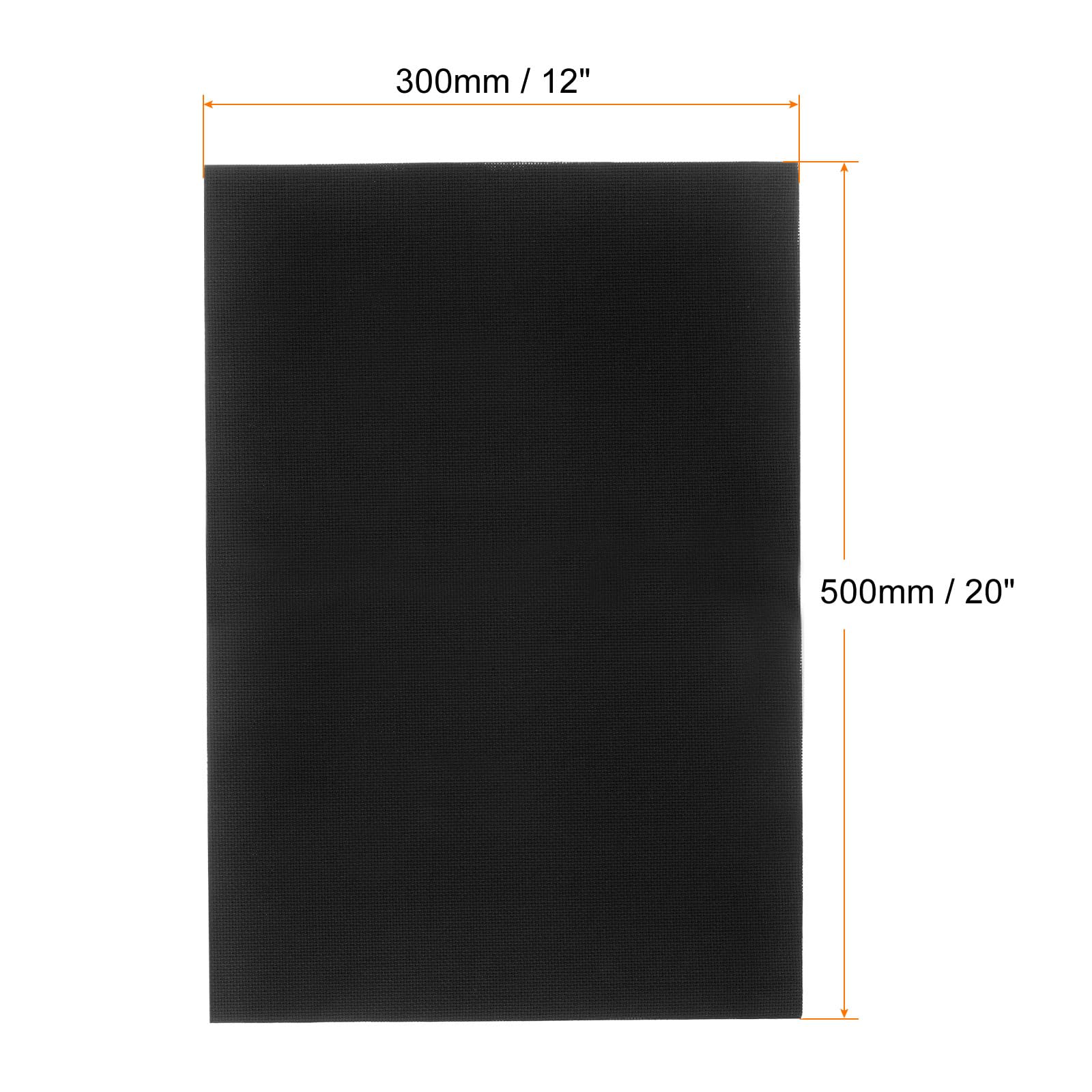 HARFINGTON 14 Count Cross Stitch Cloth 12 by 20 Inch Cross Stitch Fabric 5PCS Classic Reserve Embroidery Cloth for Craft Embroidery, Handmade Needlework, DIY Handicrafts, Black