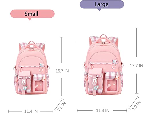 Rcuyyl Cute Backpack Elementary Bookbags Middle School bags Waterproof Bookbag Multifunction Casual Daypack Laptop Travel Bag