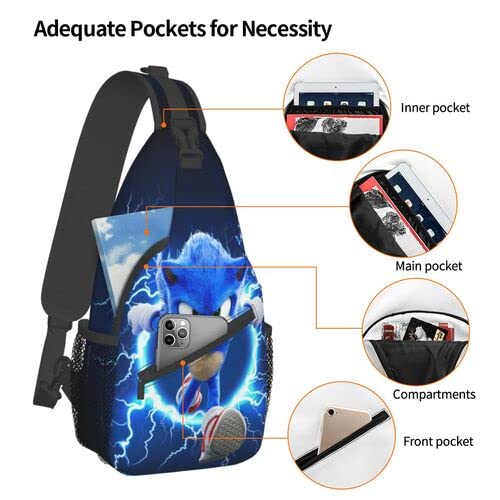 Sling Bag Crossbody Backpack Shoulder Bag,Lightweight One Sling Bags Backpacks For Men Women Chest Crossbody