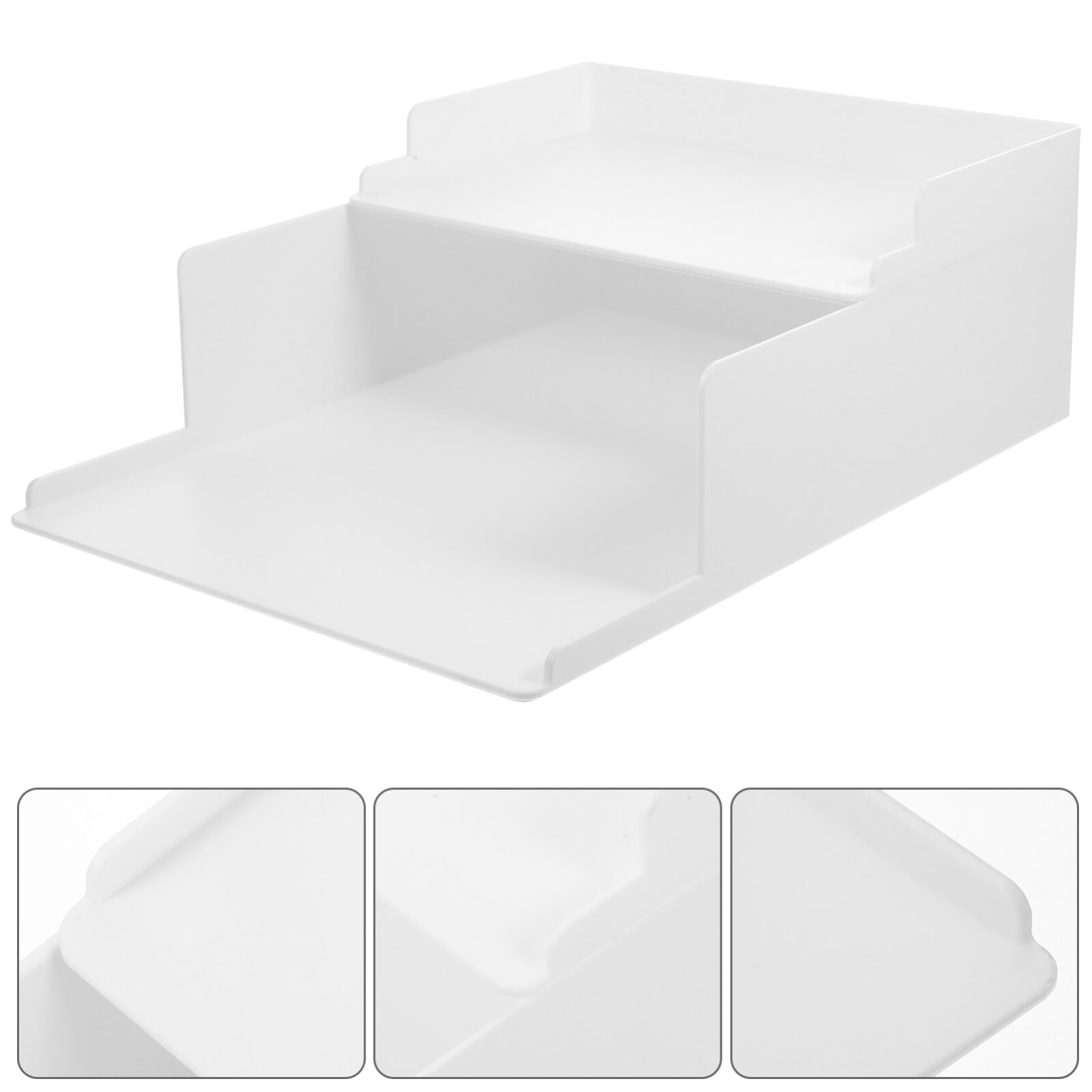 Cabilock 2pcs Desk Pen Holder Stand Office Supplies Office Pen Holder Office Supply Organizers and Storage Bins Desktop Stationery Organizer Desktop Makeup Container File Storage Shelf