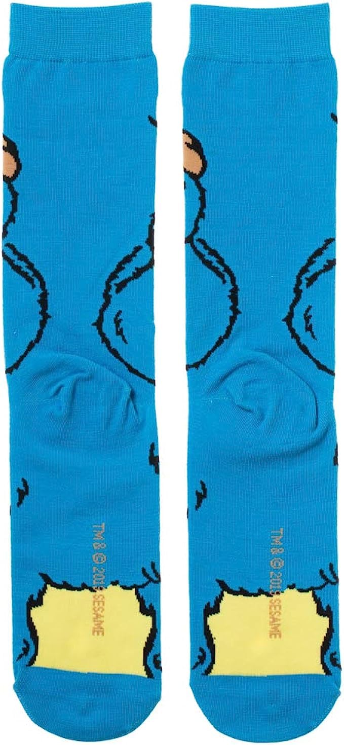 TCB Creations Cookie Lover Cartoon Monster 360-Degree Graphic Print Crew Socks