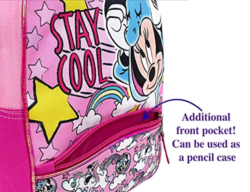 Disney Minnie Mouse Unicorn Pink Toddler Girls Backpack, 12 Inch