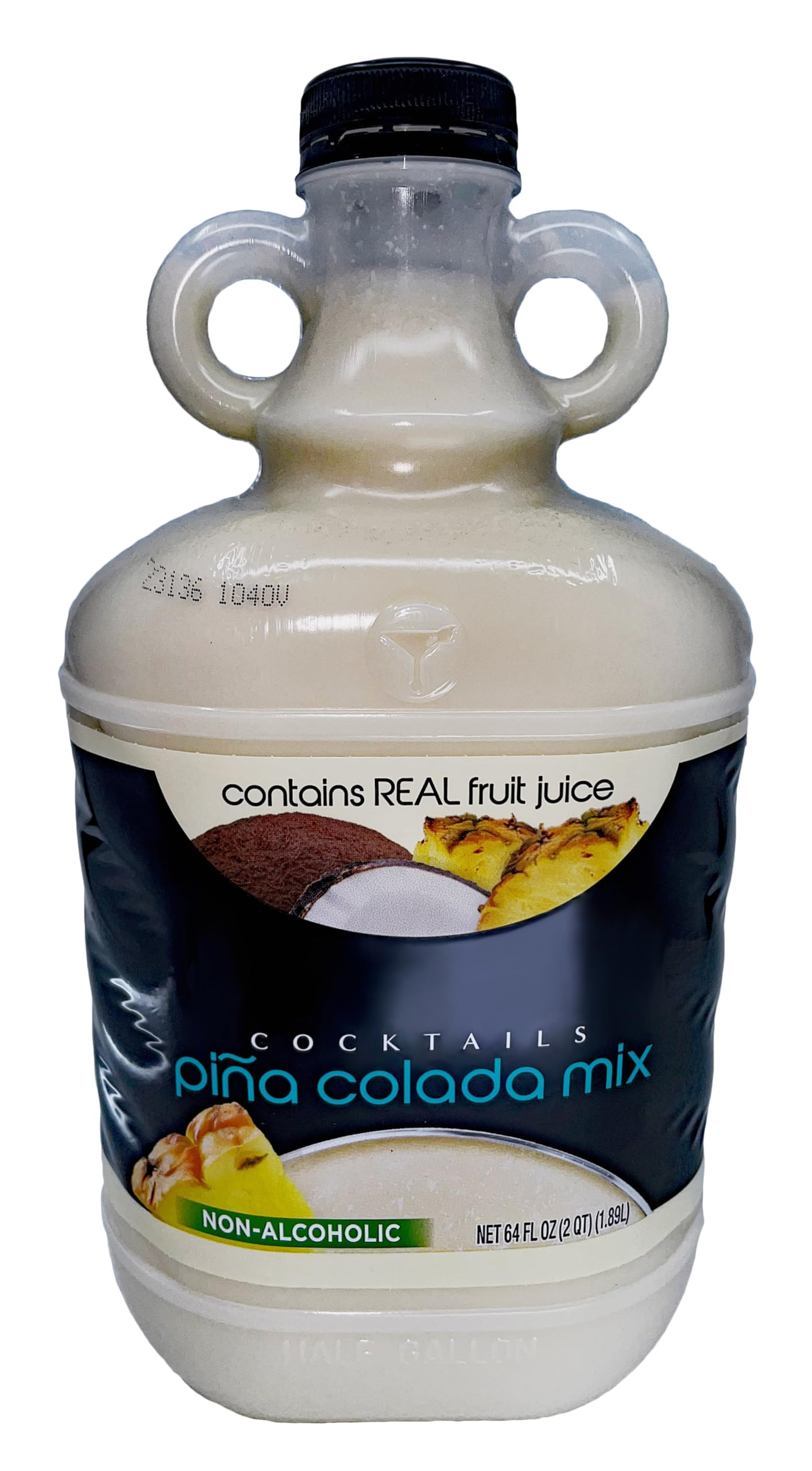 Non-Alcoholic 64 oz. Cocktail Combo Pack | by Dasher's Spice & Beans | 1 bottle of Each | (Stawberry Daiquiri & Pina Colada Mix)