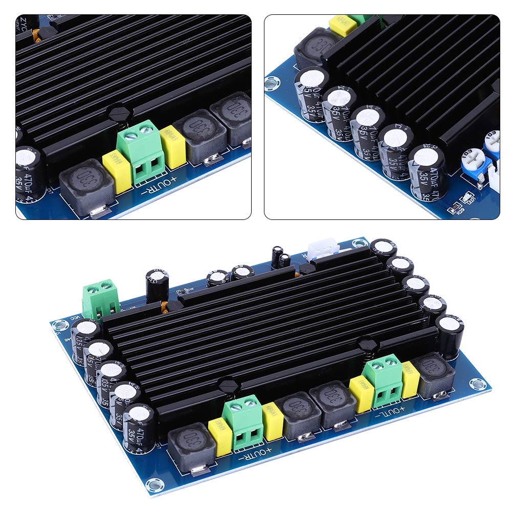 2-Channel Amplifier Module, XHM546 TPA3116D2 High Power Potentiometer Board, Amplifier Module, Speakers for Bookshelf Speakers CRT TVs Home Theater