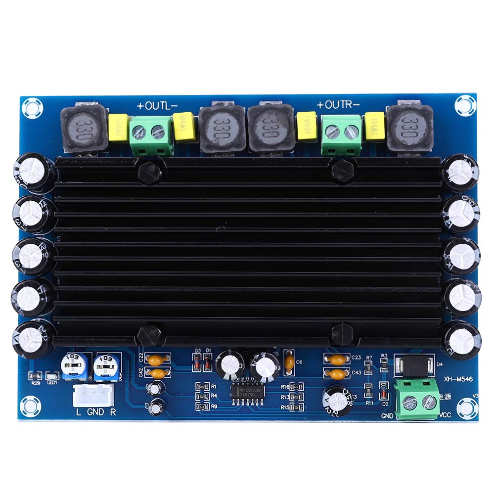 2-Channel Amplifier Module, XHM546 TPA3116D2 High Power Potentiometer Board, Amplifier Module, Speakers for Bookshelf Speakers CRT TVs Home Theater
