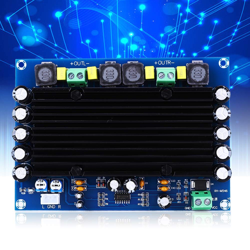 2-Channel Amplifier Module, XHM546 TPA3116D2 High Power Potentiometer Board, Amplifier Module, Speakers for Bookshelf Speakers CRT TVs Home Theater
