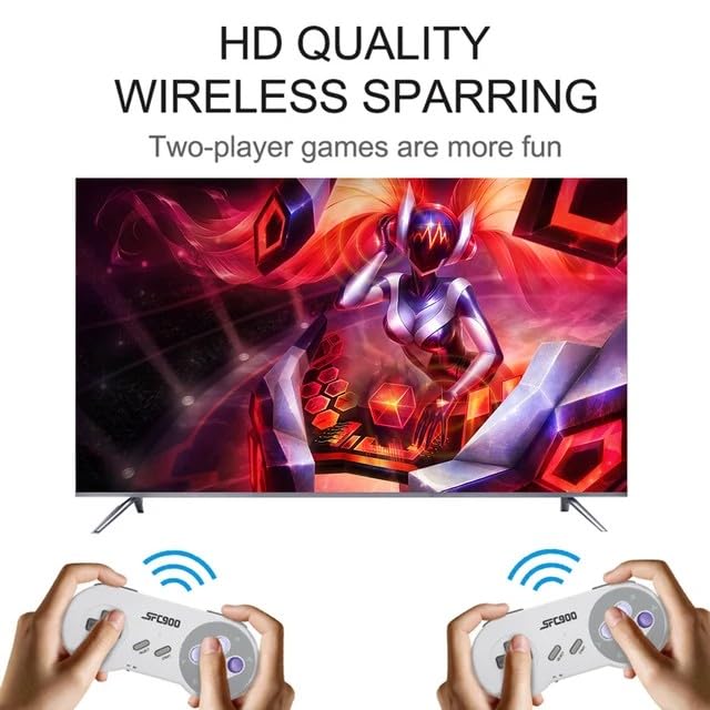 Classic Mini Retro Game Console Built in 5000 Classic Video Games,Dual 2.4G Wireless Controllers and HDMI HD Output,Mini Host with TF Expansion,Ideal Gift for Kids and Adult
