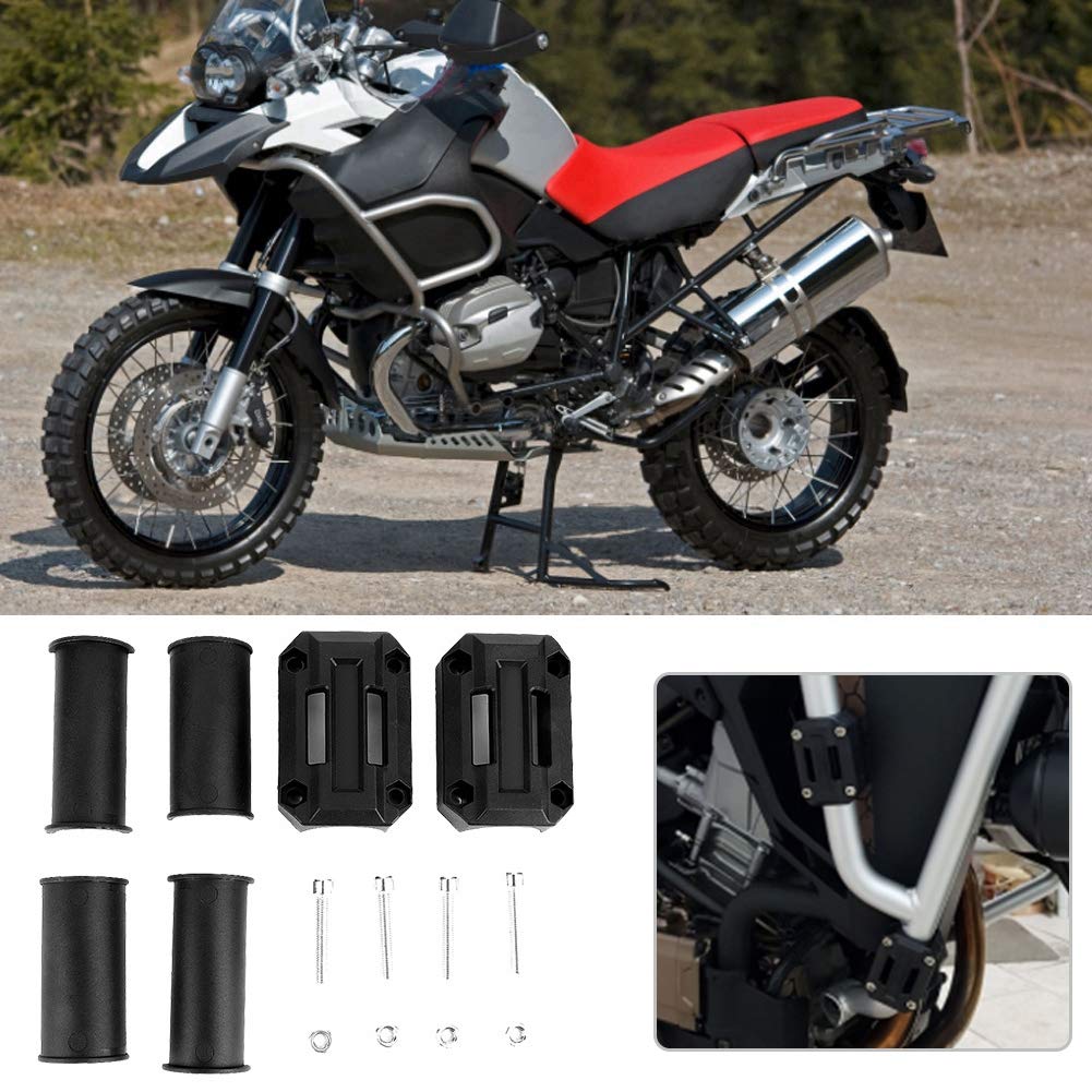 Bumper Block, 3 Pair Motorcycle Engine Guard Block Protection Block,3 C Bar Protectors,3 Universal motorcycle c bar Decor 22 25 28mm Fit For R1200GS R1150GS Decorative