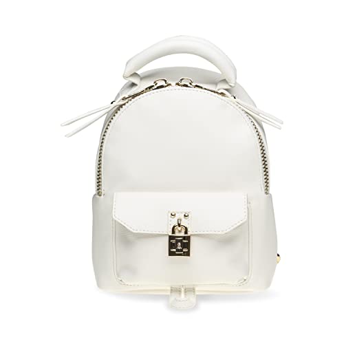 Steve Madden Women's Jake Mini Backpack, White, One Size