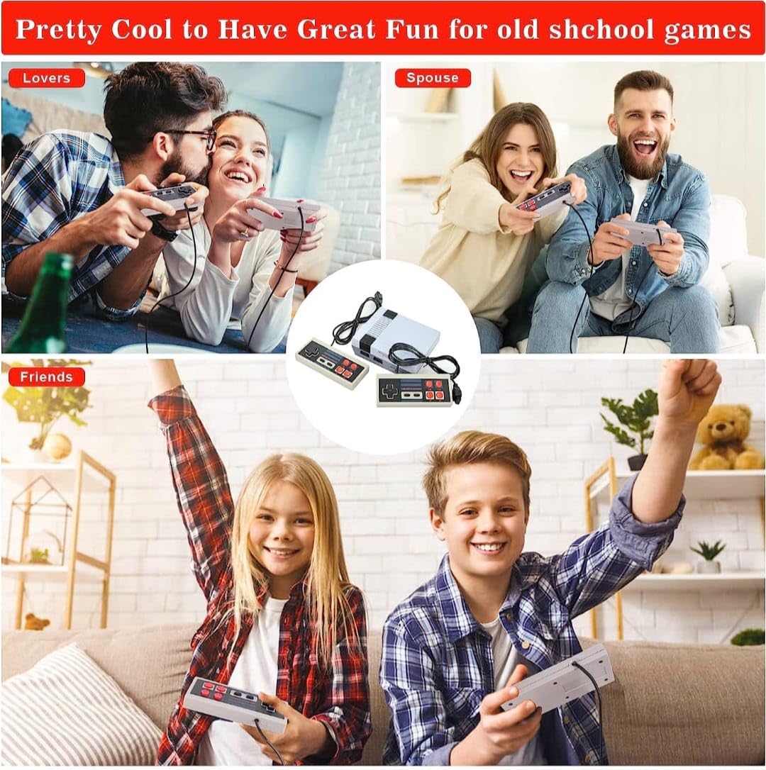 Mini Classic Retro Game Console: Video Games System HDMI 621 Games and 2 Handheld Controllers - Old Arcade Games Consoles Plug and Play Video Games for TV- Gift for Kids Boy Adults