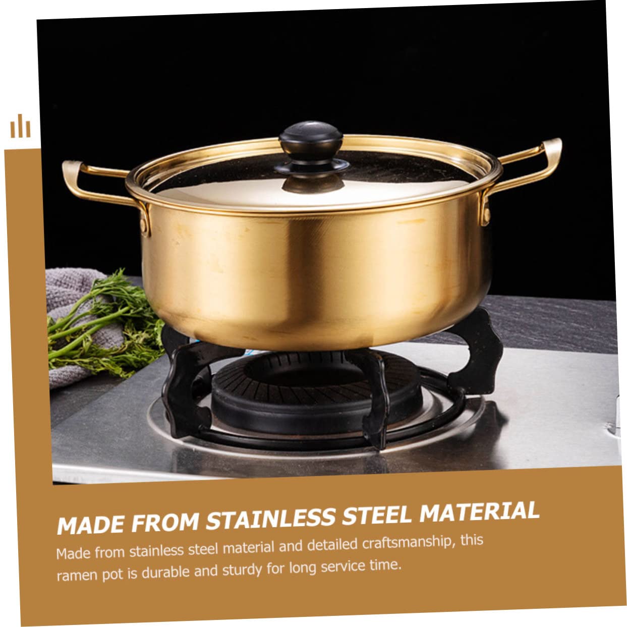 SHOWERORO Kitchen Cooking Pots Stainless Steel Cooking Pot Kitchen Stainless Steel Cookware