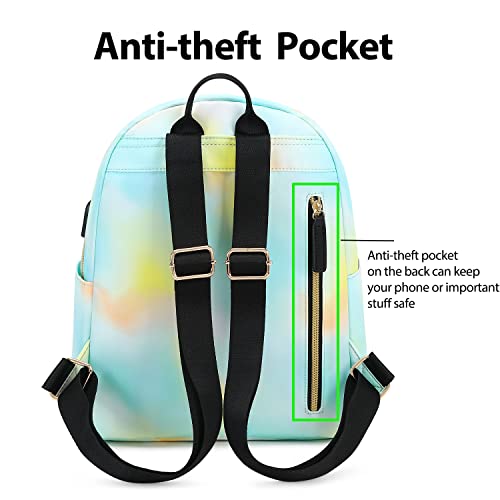 Mini Backpack Purse For Girls,Womens Small Travel Backpack Teens Little Casual Bag (Green)