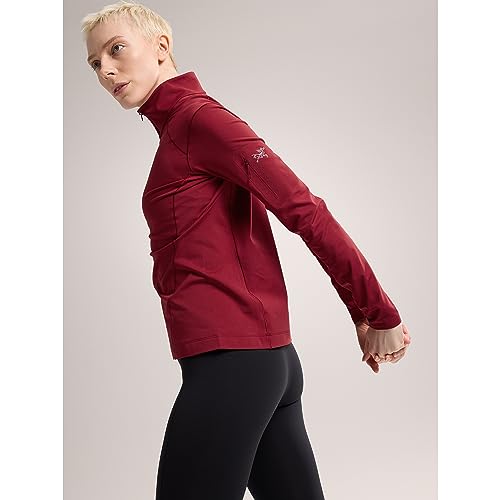 Arc'teryx Rho Zip Neck Women's | Versatile Lightweight Base Layer | Bordeaux, X-Small