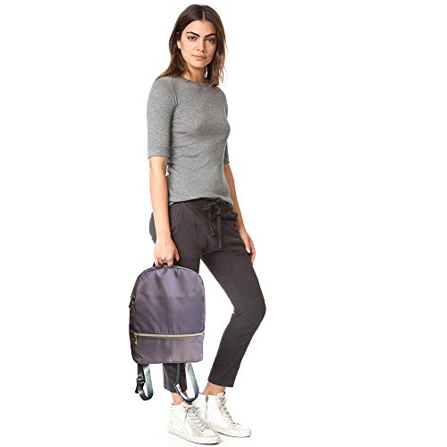 MEB My Ever Bag Lightweight 11.5" Nylon Mini Backpack for Women with hidden anti theft pocket on the back | waterproof | Mochila de Mujer (Gray)