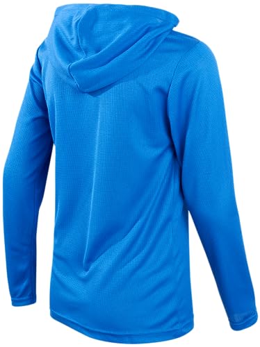 New Balance Boys' Active Sweatsuit - 2 Piece Waffle Knit Hoodie Sweatshirt and Sweatpants - Jogger Pants Set for Boys, 7-12, Size 12, Cobalt/Grey