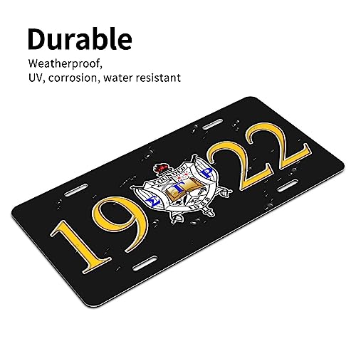 Sigma Gamma Rho License Plate 6" X 12", Automotive Aluminum Front and Rear Labels, Gift for Car Lovers