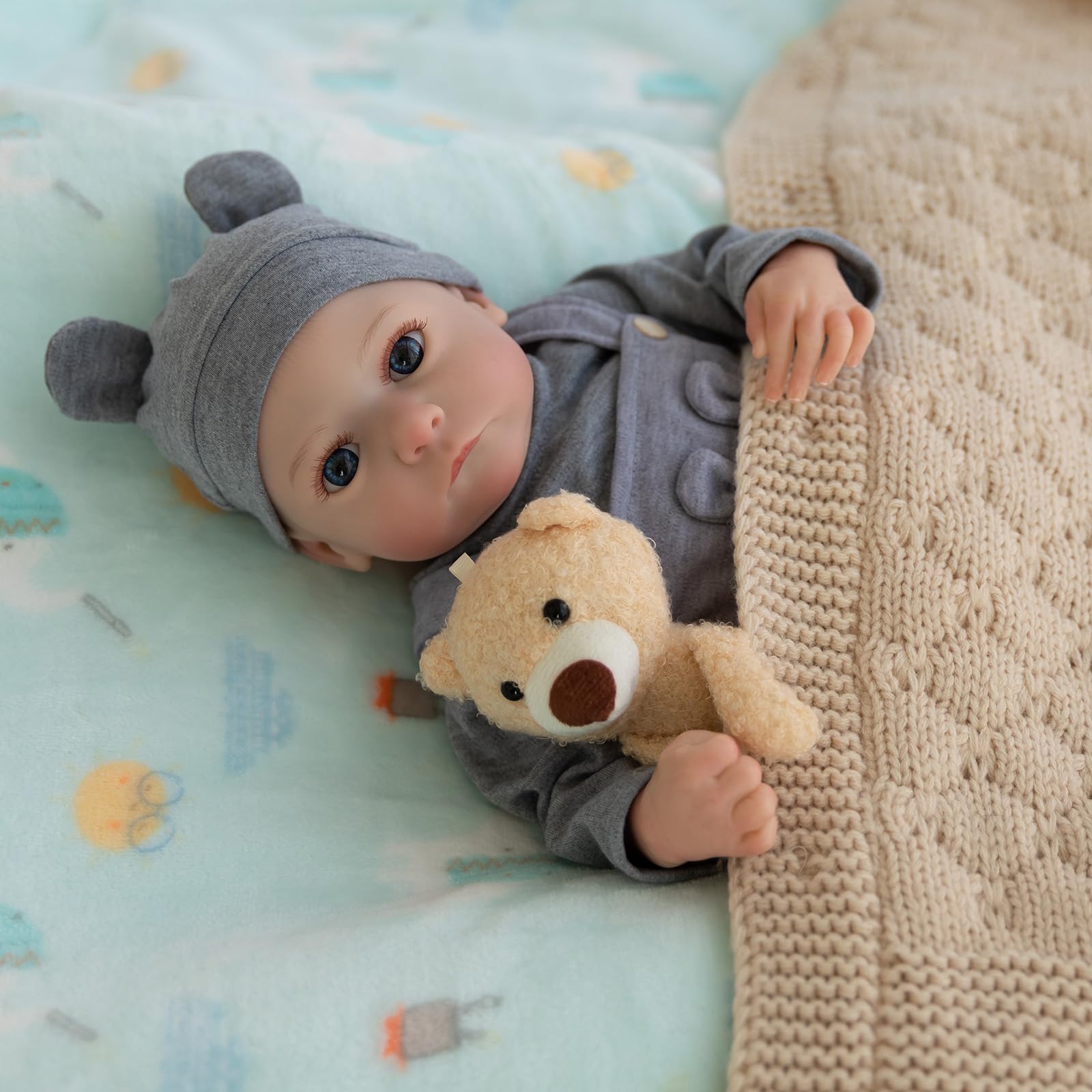 Thorogod Realistic Reborn 18 Inch Baby Doll - Soft Cloth Body, Looks Real for Kids Age 3+