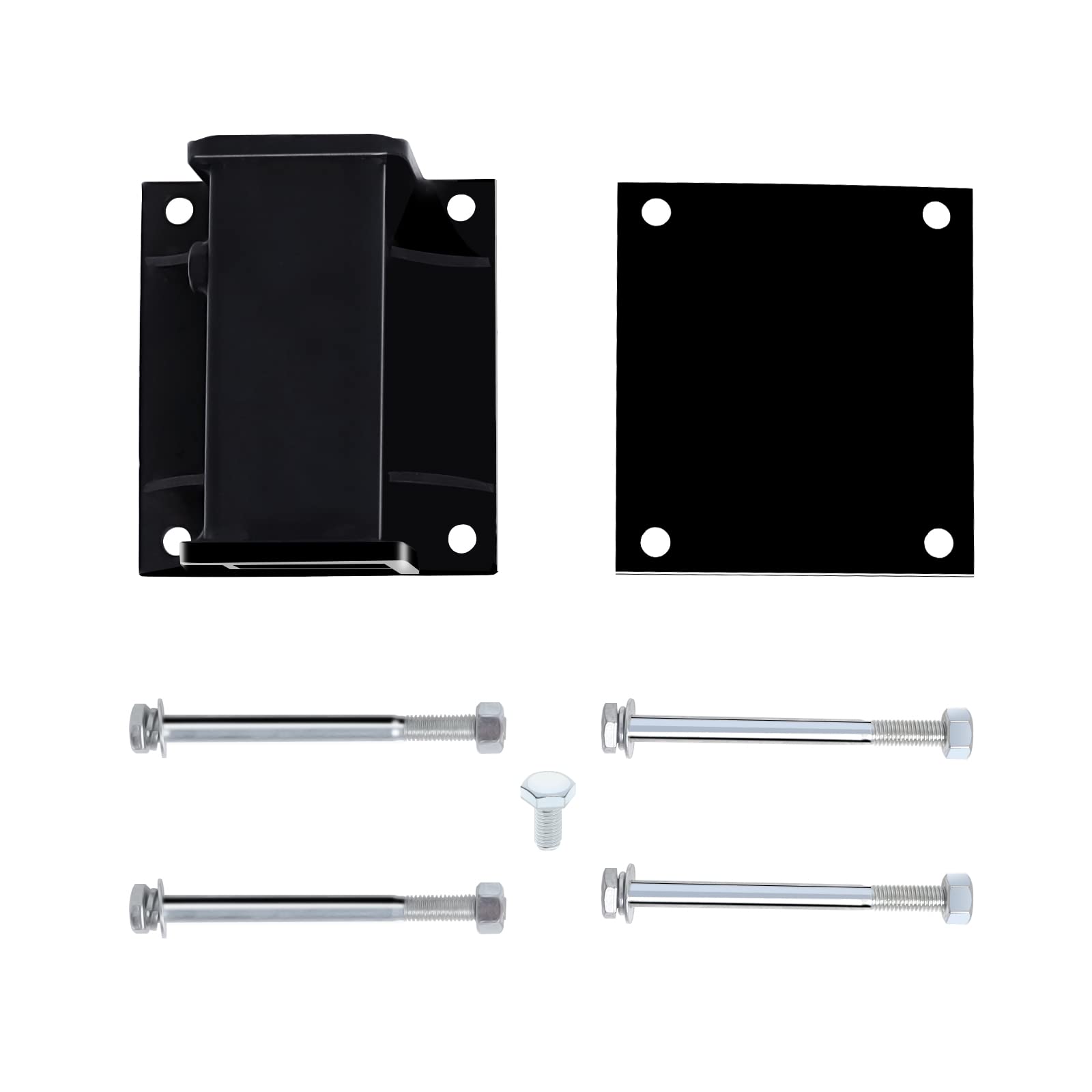 RV Bumper Hitch Receiver 2 inch Fits for 4-4.5 inches Bumper Trailer Cargo Carrier Bike Racks