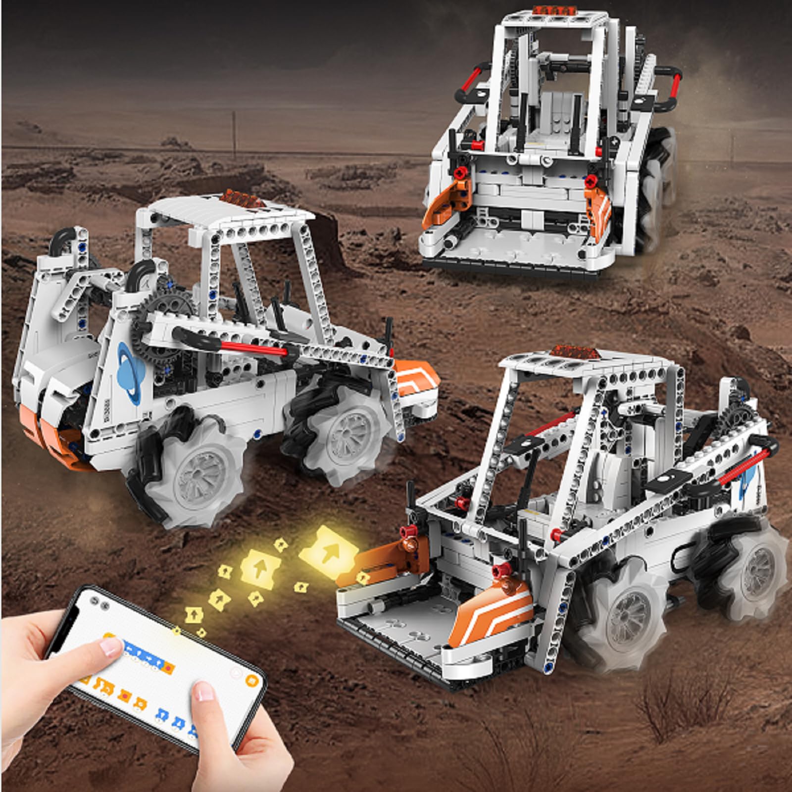 LEPANDA 3 in 1 Remote & APP Control Robotic Dog, STEM Robot Building Kit, RC Toy for Kids Science Learning, DIY Educational Gift Set for Age 8 + Boys & Girls