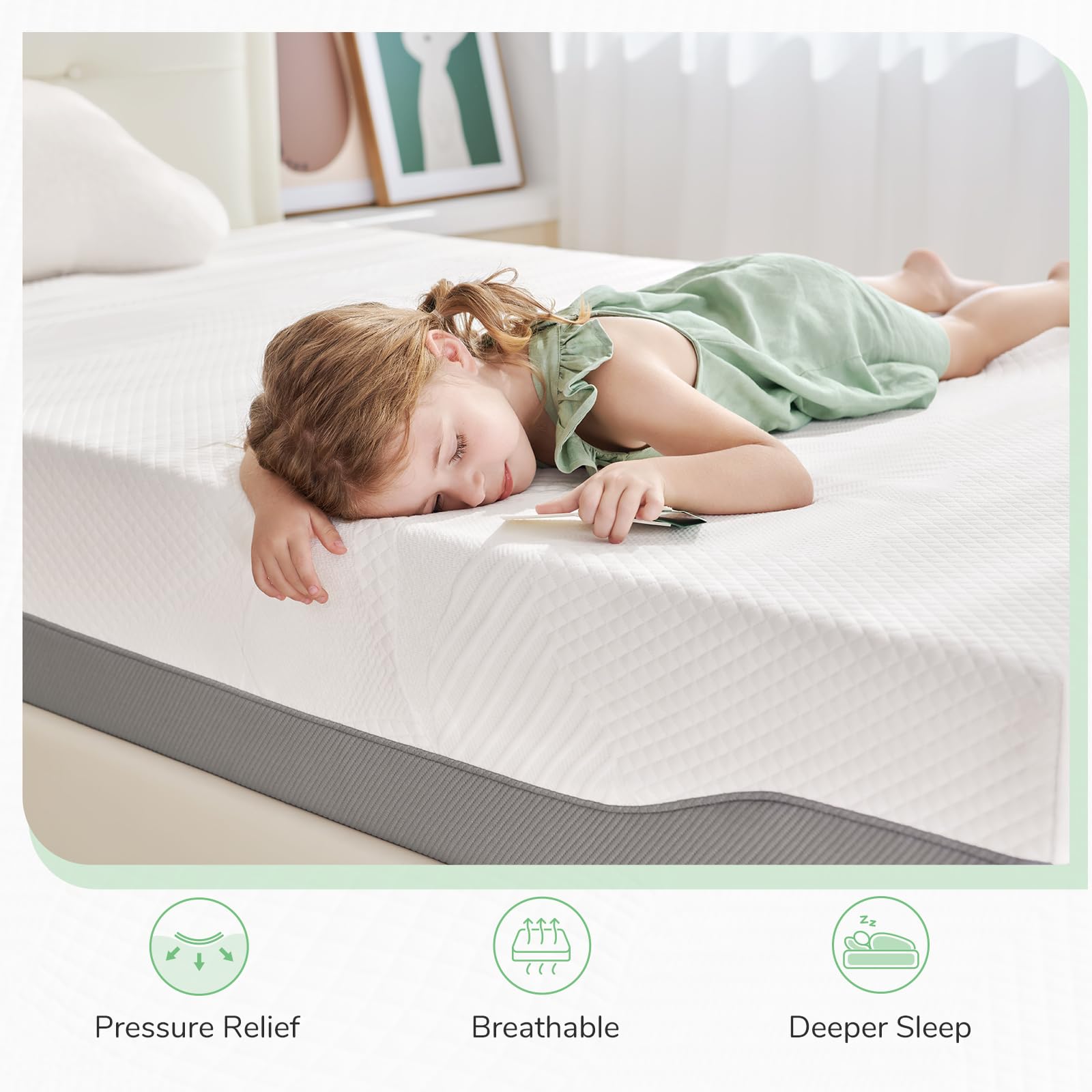 Novilla Full Mattress, 10 Inch Cooling Gel Memory Foam Mattress for Cooler Sleep & Enhanced Support, Medium Firm Bed Mattress Full Size