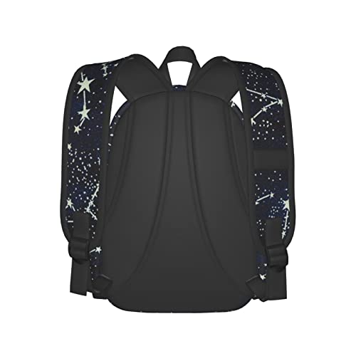 Glow in the dark constellations Adult Leisure Backpack Student Backpack Laptop Backpack For women men School Shoulder Bag Bookbag for Travel Daypack halloween decor