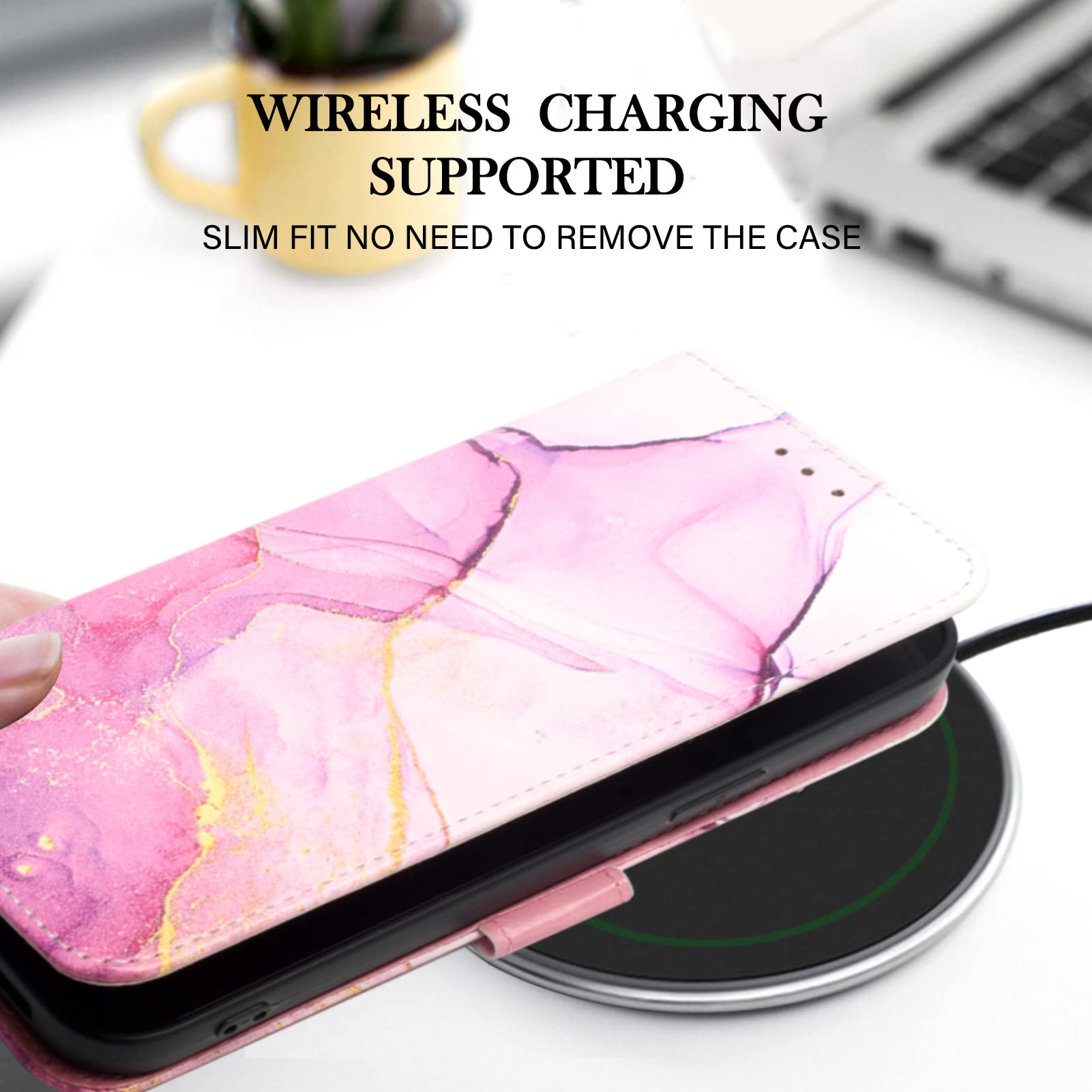 Case for Oppo Reno 6 Pro 5G Cover,Case for Oppo Reno6 Pro 5G PEPM00 CPH2249 PU Leather Flip Cover Stand Cases Cover Pink