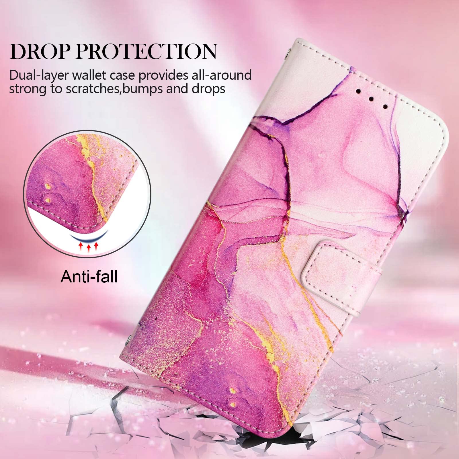 Case for Oppo Reno 6 Pro 5G Cover,Case for Oppo Reno6 Pro 5G PEPM00 CPH2249 PU Leather Flip Cover Stand Cases Cover Pink