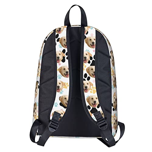 WAYABO Custom Backpack Personalized Face/Text/Photo Casual Backpack Women Man Unisex (Style-4)