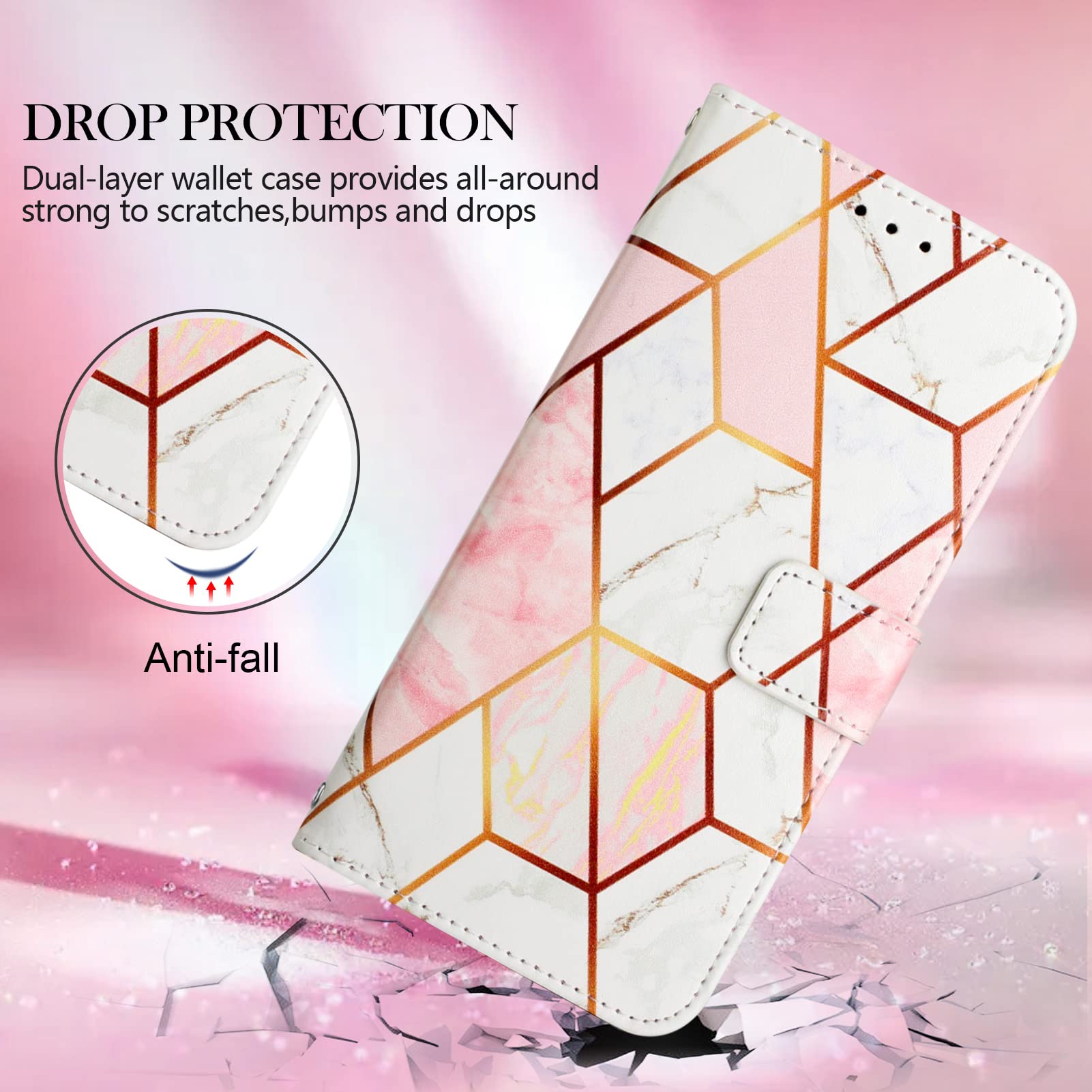 Case for Oppo Reno 6 Pro 5G Cover,Case for Oppo Reno6 Pro 5G PEPM00 CPH2249 PU Leather Flip Cover Stand Cases Cover Gold