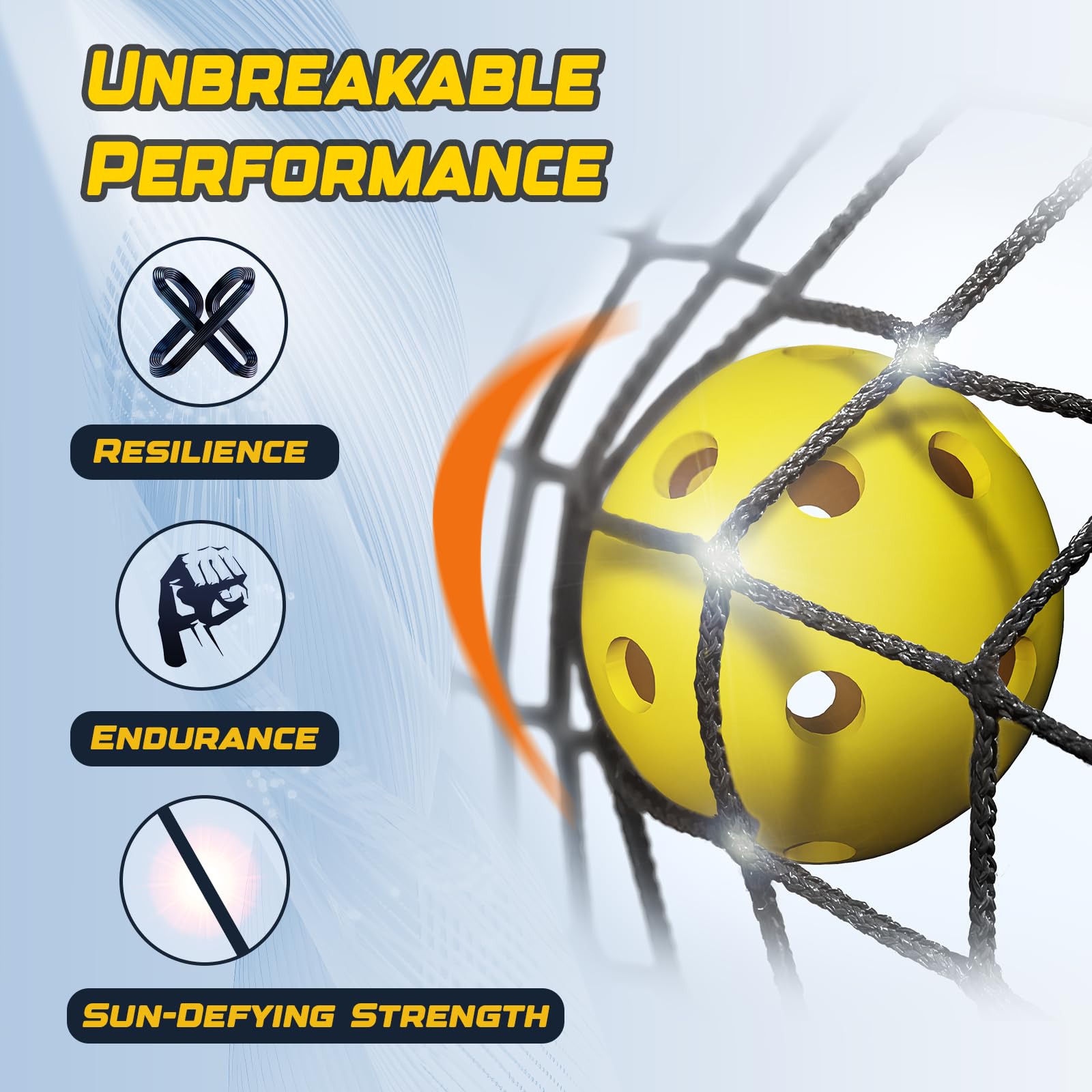 KASCEN Pickleball Net - Portable PickleballNnet for Driveway,Regulation Boulder Badminton net only Indoor Outdoor Sport,22FT Included Carry Bag Black