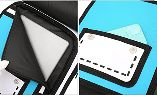 Kawaii Backpack Sketch Cute Cartoon 3D Jump Style 2D Drawing from Comic Paper Anime Bookbag School Supplies Fun Daypack (Purple)