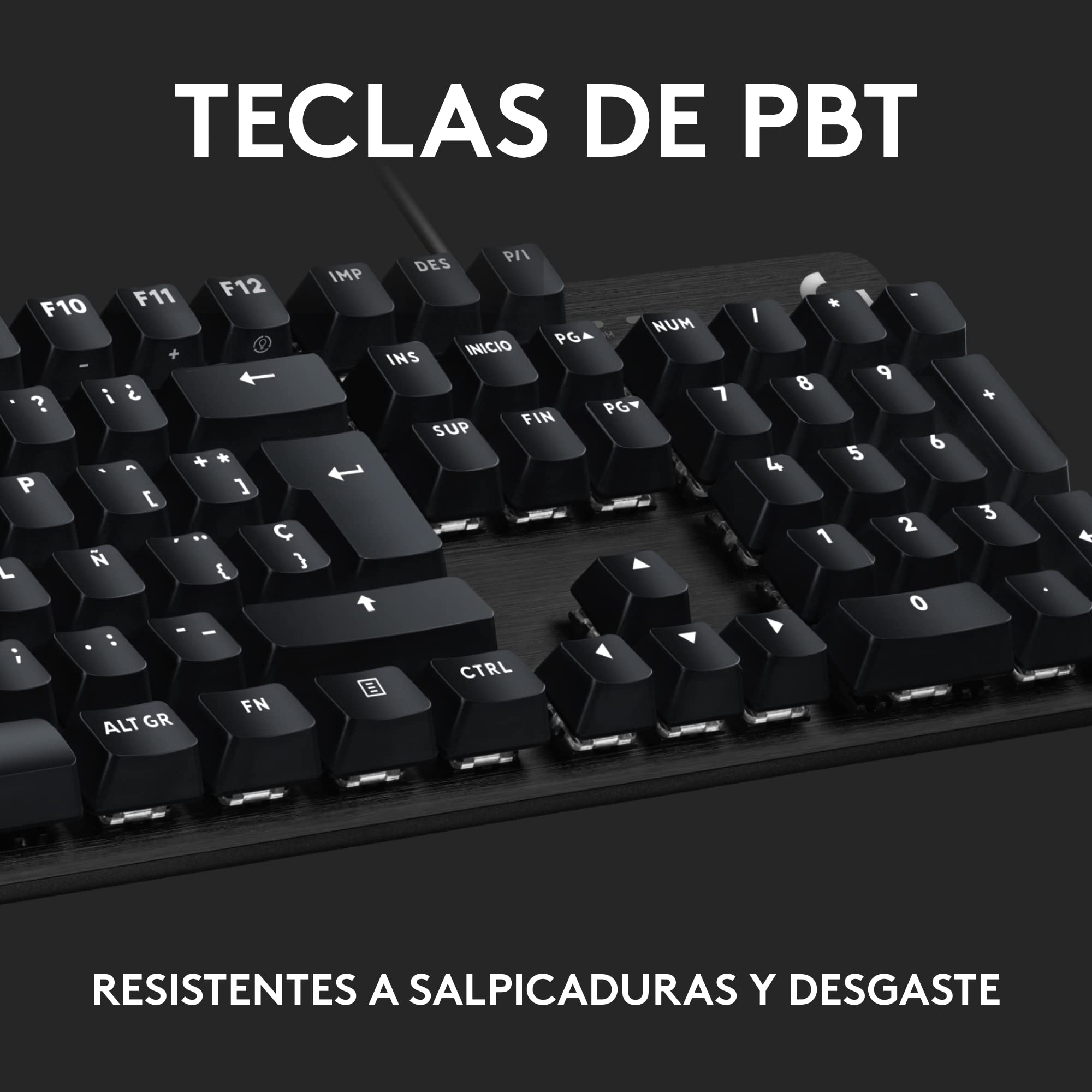 Logitech G413 SE Full-Size Mechanical Gaming Keyboard - Backlit Keyboard with Tactile Mechanical Switches, Anti-Ghosting, Compatible with Windows, macOS - Black Aluminum (Renewed)