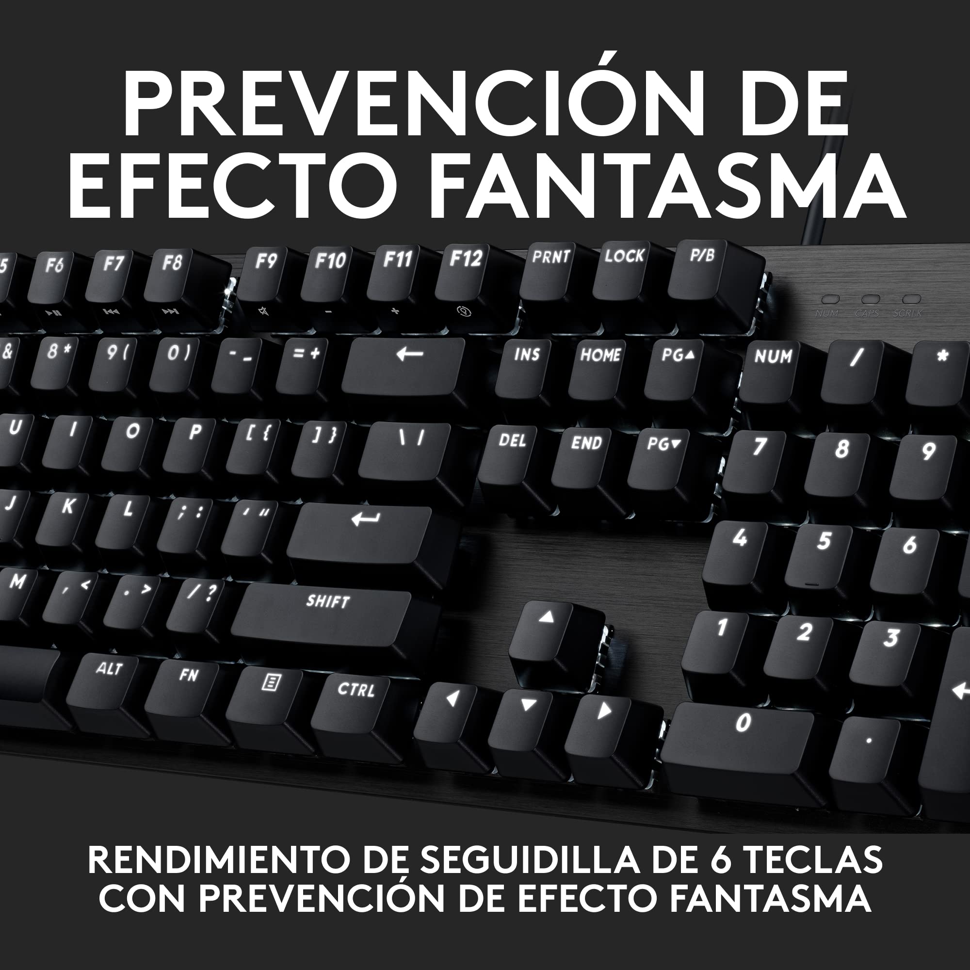 Logitech G413 SE Full-Size Mechanical Gaming Keyboard - Backlit Keyboard with Tactile Mechanical Switches, Anti-Ghosting, Compatible with Windows, macOS - Black Aluminum (Renewed)