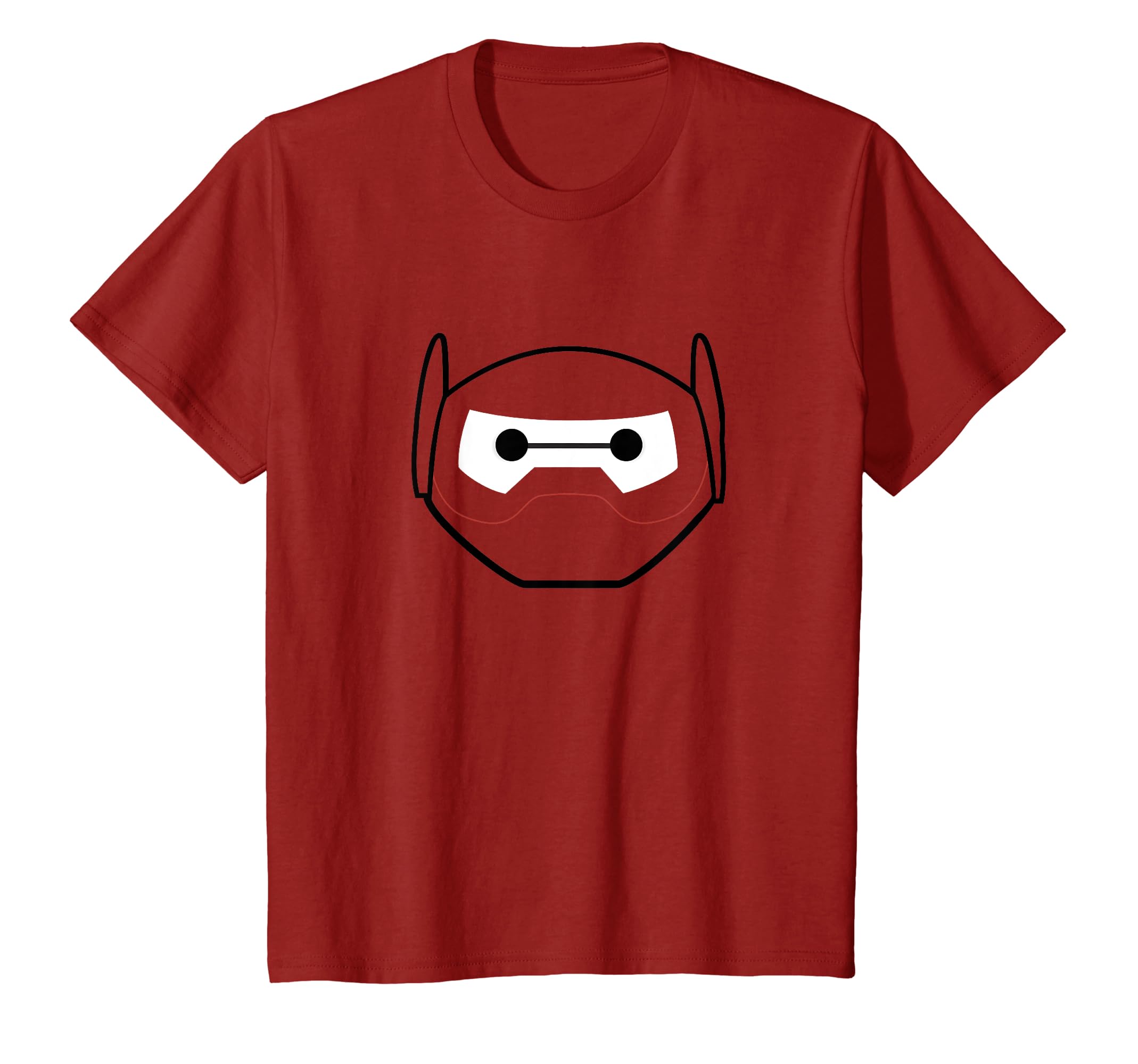 Kids Disney Big Hero 6 Baymax Big Face Armor Helmet Logo Youth T-Shirt