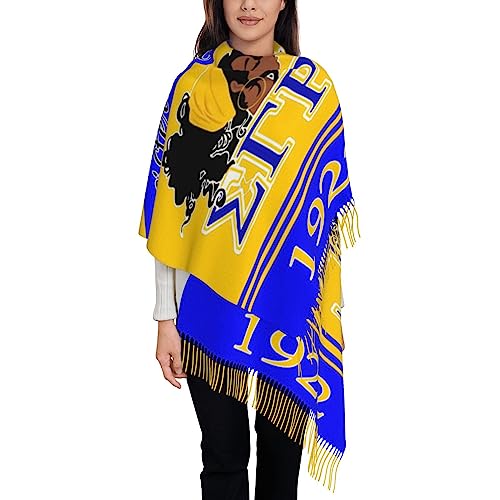 Beyli Sigma Gamma Rho Scarf Winter Warm Long Scarf Sister Gift Soft Tassel Scarf 77.6" * 28.3" Tassel 4"