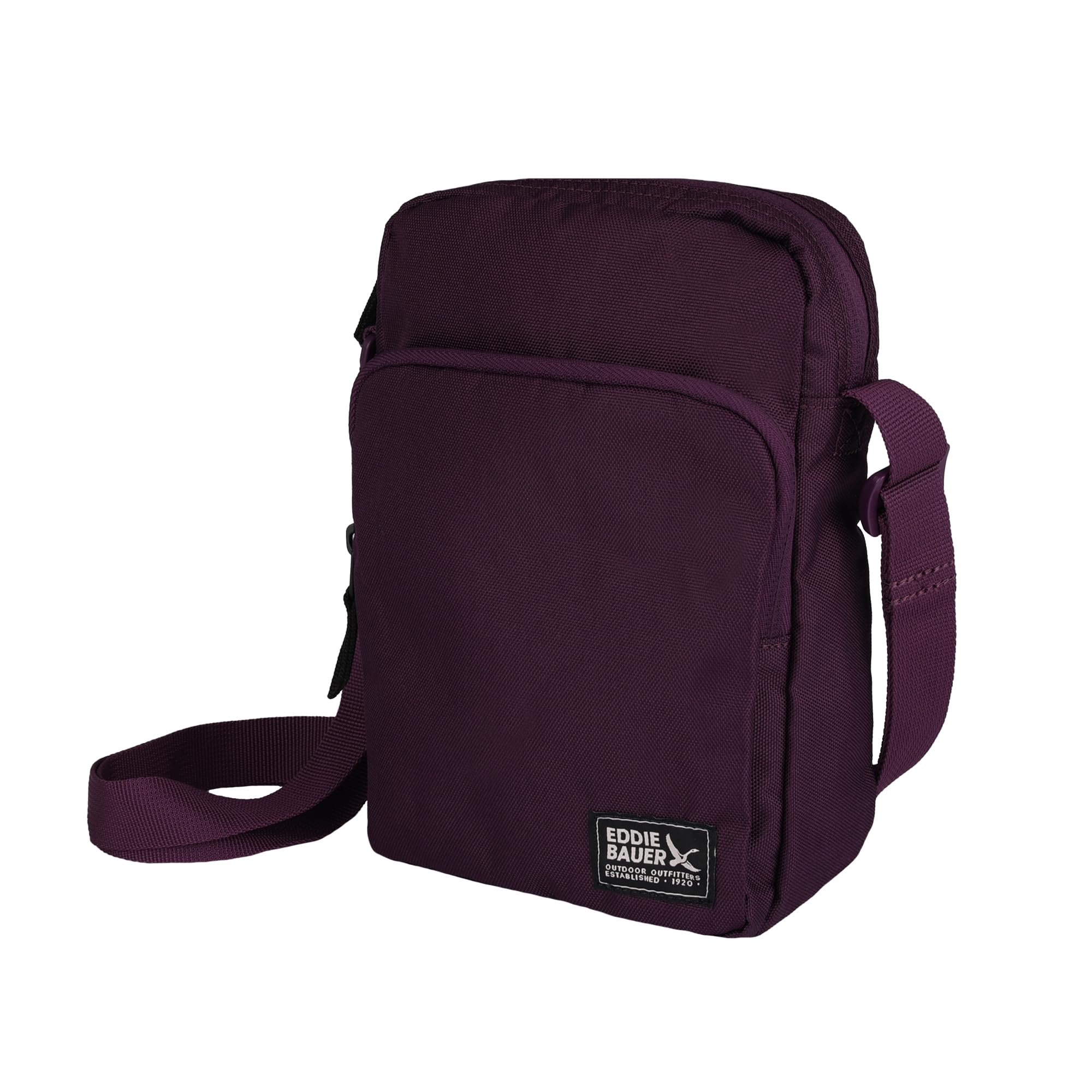 Eddie Bauer Jasper Crossbody Bag | Everyday Carry | Lightweight | Travel | Adjustable | 3L, Dark Plum, One Size