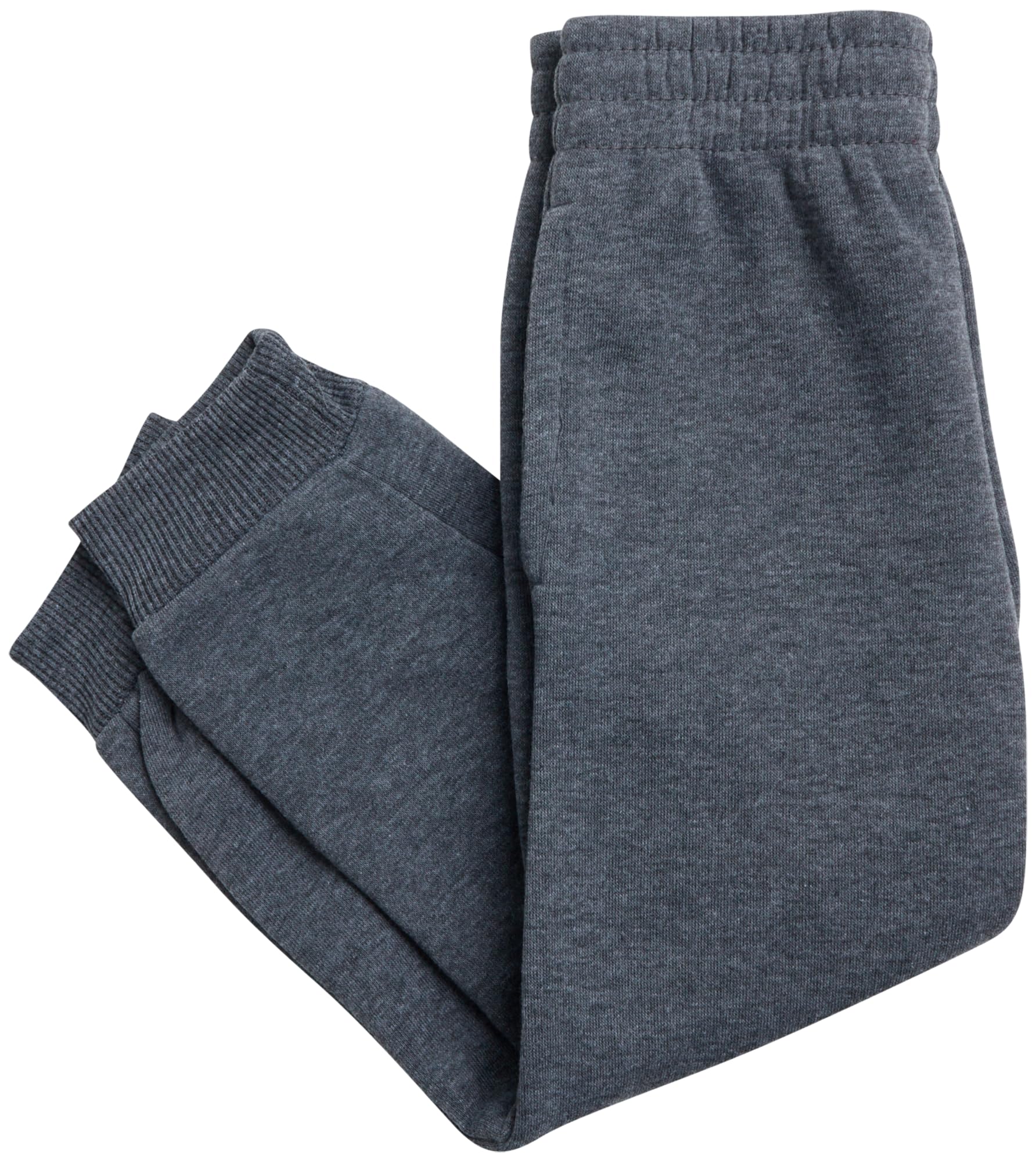 Quad Seven Boys' Active Sweatsuit - 2 Piece Fleece Zip Hoodie Sweatshirt and Sweatpants - Basic Solid Jogger Pants Set (2T-7), Size 7, Charcoal