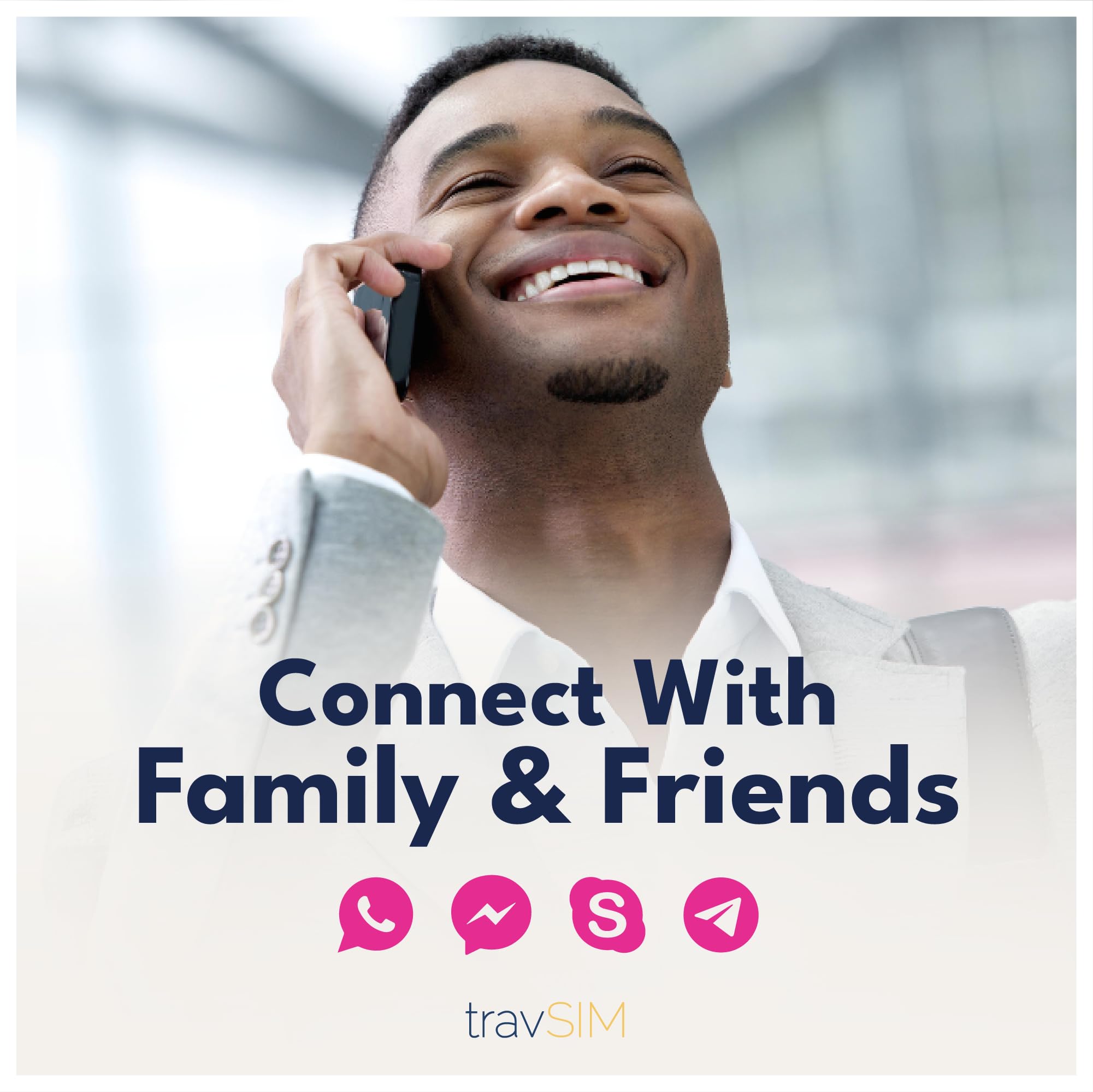 travSIM eSIM USA | T-Mobile Network | Unlimited Data, Calls & Texts in The USA | e SIM Card USA Works on eSIM Compatible iOS & Android Devices | eSIM Card USA 30 Days