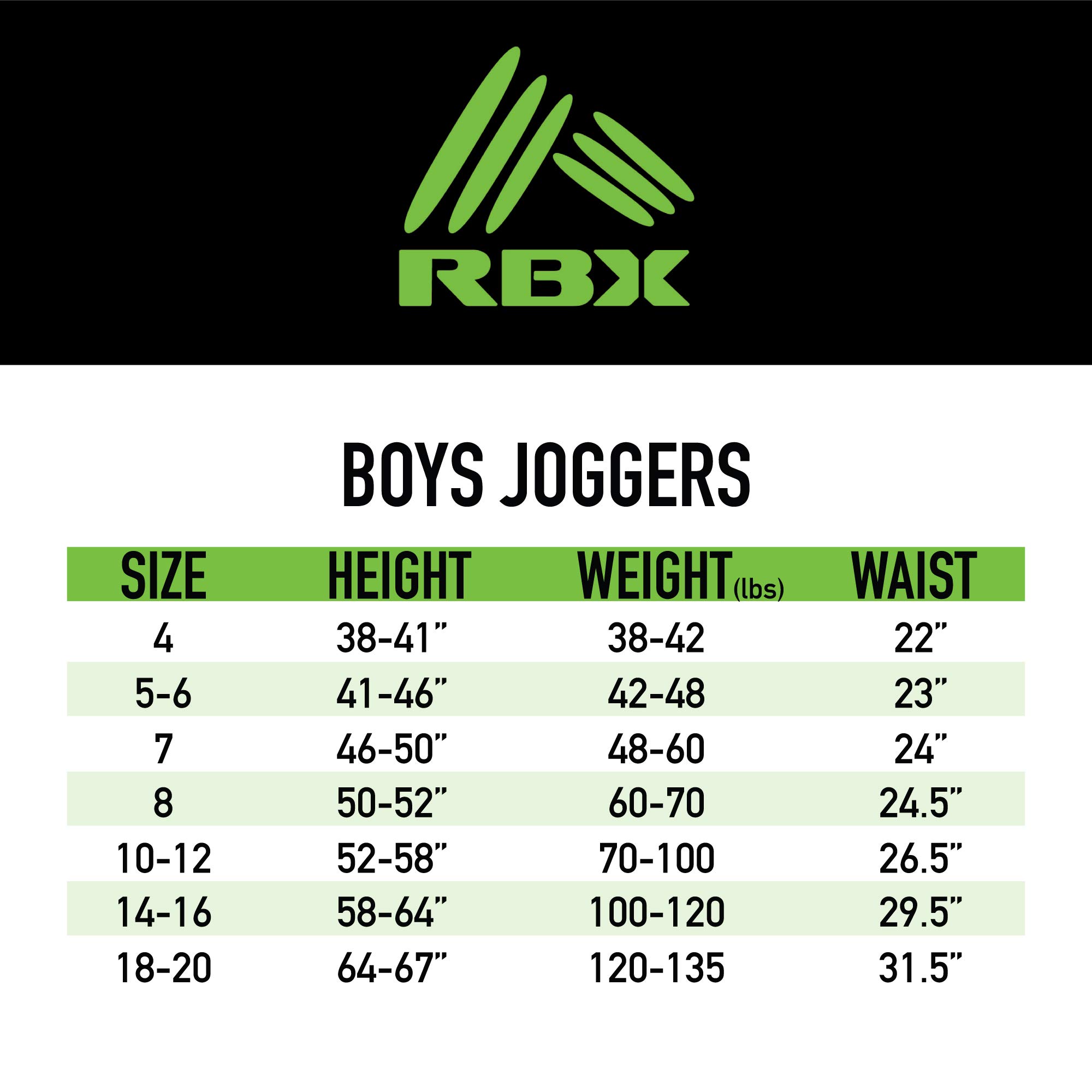 RBX Boys Sweatpants - 2 Pack Stretch Performance Tricot Activewear Boys Joggers Athletic Pants with Side Pockets (Size: 4-20), Size 14-16, Navy White