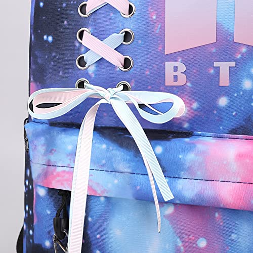 Fuxiaoniu USB Multi-function Large Capacity Laptop Backpack for Girls, Women Travel BookBags Cute Novelty Daily School Tote Backpack Suitable for Students Bookbag (F)