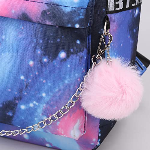 Fuxiaoniu USB Multi-function Large Capacity Laptop Backpack for Girls, Women Travel BookBags Cute Novelty Daily School Tote Backpack Suitable for Students Bookbag (F)