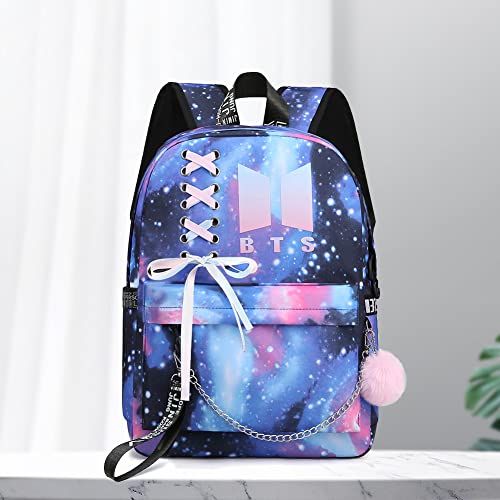 Fuxiaoniu USB Multi-function Large Capacity Laptop Backpack for Girls, Women Travel BookBags Cute Novelty Daily School Tote Backpack Suitable for Students Bookbag (F)