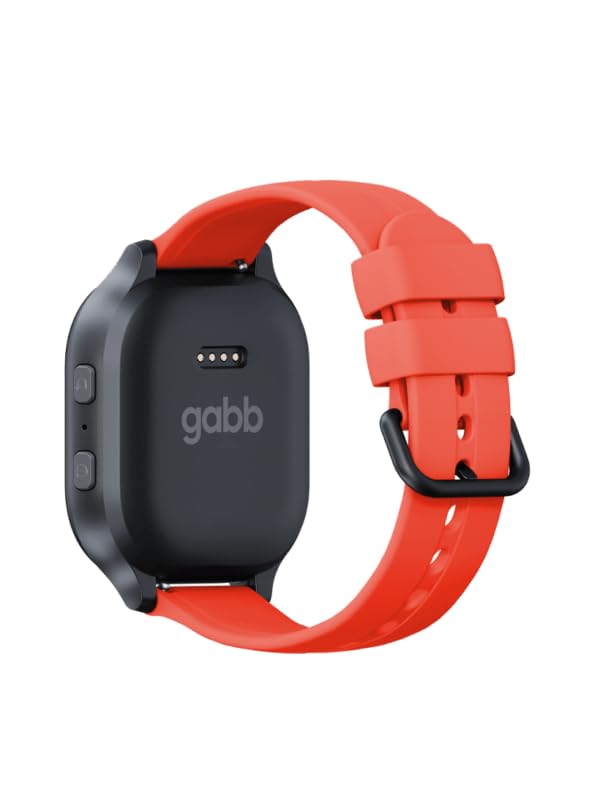 Gabb Watch Style Band - Kids Watch Band Replacement, Flexible, Waterproof Soft Silicone for All Watches, Easily Adjustable, Sweatproof and High-Performance Silicone (Red)
