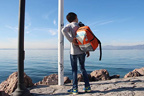 BRISA VW Collection - Volkswagen Samba Bus T1 School, Travel Backpack (S/Orange)