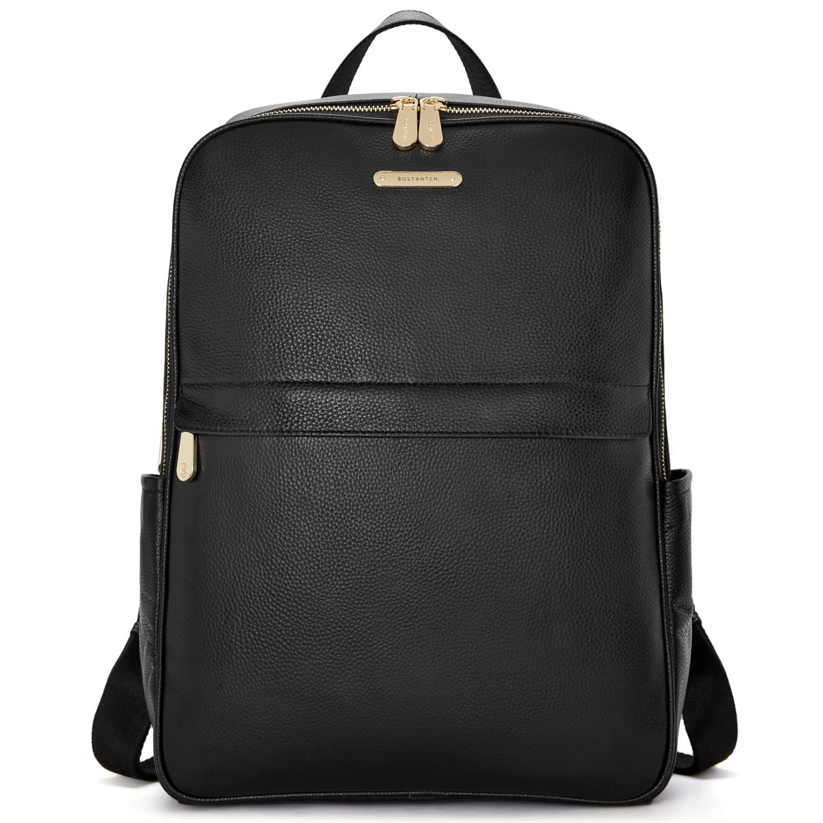 BOSTANTEN 20 inch Carry On Luggage Airline Approved & Genuine Leather 15.6 inch Laptop Backpack Casual Backpack Travel Bag