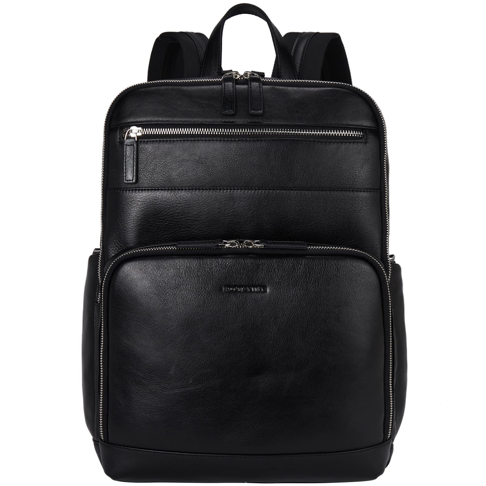 BOSTANTEN 20 inch Carry On Luggage Airline Approved & Genuine Leather 15.6 inch Laptop Backpack Casual Backpack Travel Bag