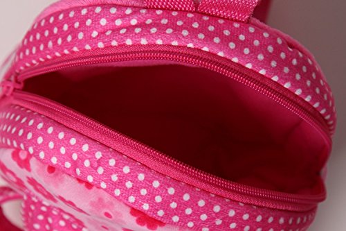 Baby Whitney Pink Daisy Patchwork Plush Velour Doll Carrier Toy Backpack (Small - Recommended up to 13" Doll)