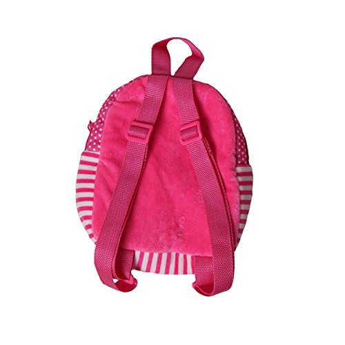 Baby Whitney Pink Daisy Patchwork Plush Velour Doll Carrier Toy Backpack (Small - Recommended up to 13" Doll)