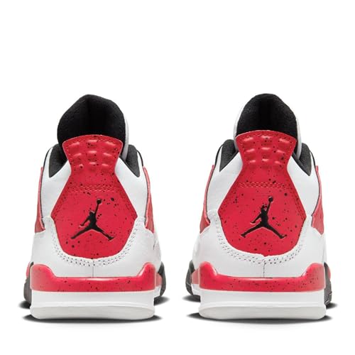 Jordan Boy's 4 Retro (Little Kid) White/Fire Red/Black/Neutral Grey 3 Little Kid M