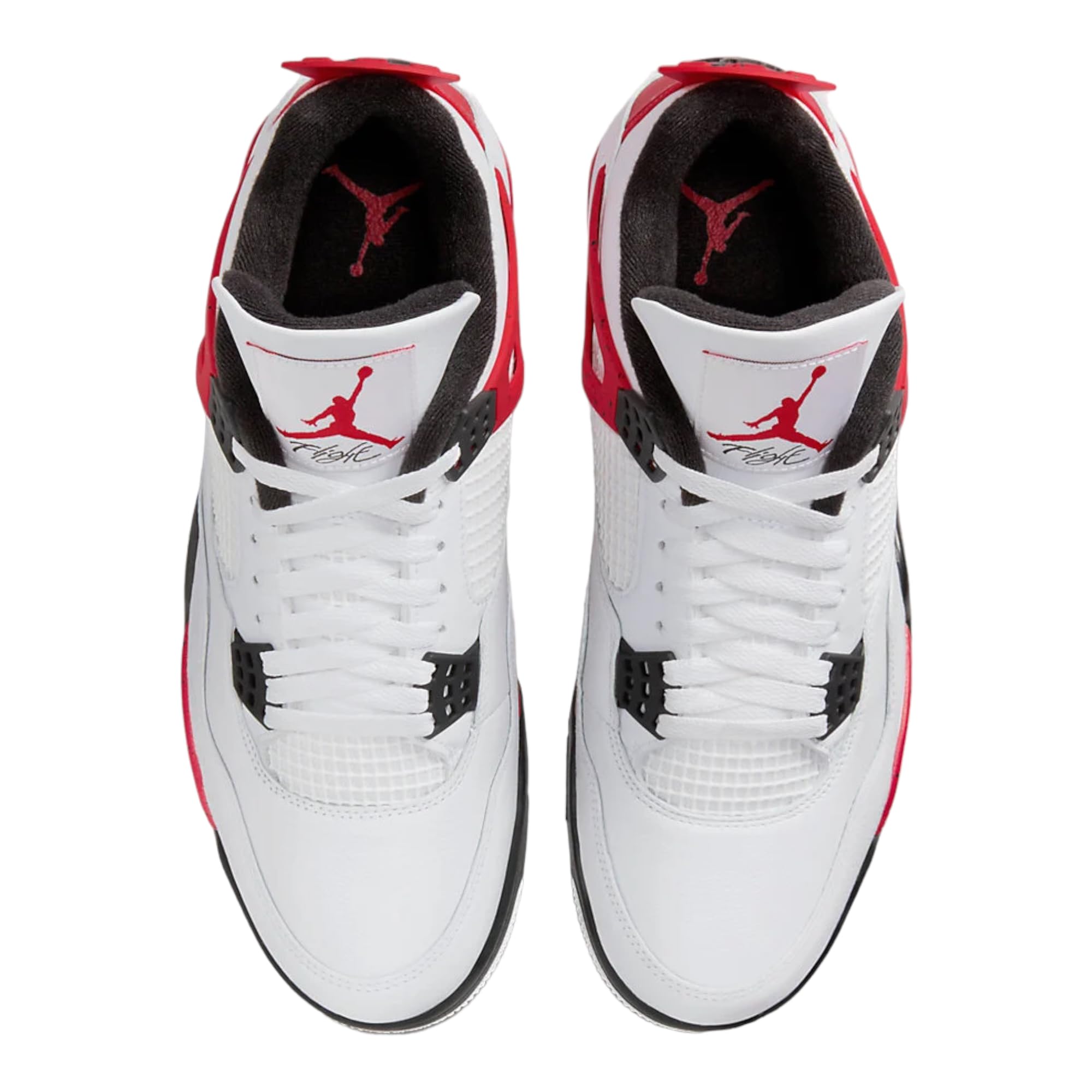 Jordan Boy's Air 4 Retro (Big Kid) White/Fire Red/Black/Neutral Grey 5.5 Big Kid M
